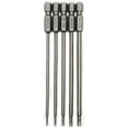 1.27 1.5 2.0 2.5 3.0mm Hex Head Allen Wrench Drill Bit Set S2 Steel 1/4 ...