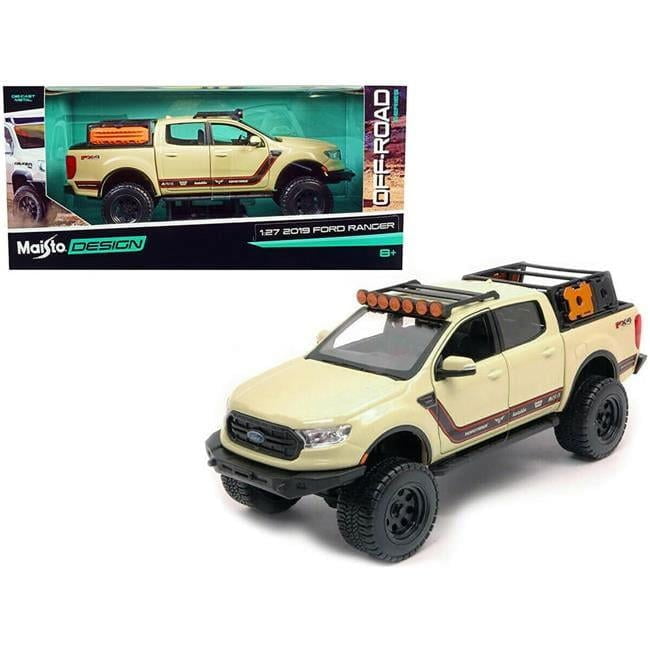 1-27 Scale Diecast 2019 Ford Ranger Lariat Fx4 Pickup Truck Sand with ...
