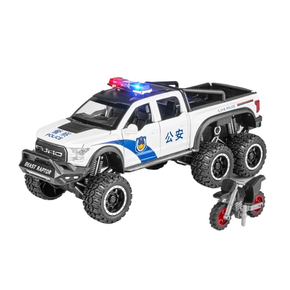 1: 28 Suitable For Ford Suitable For RAPTOR F150 All Police Pickup ...