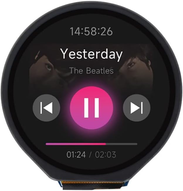 1.28inch Round LCD with Touch Panel for Raspberry Pi 4B+ 4B 3B+ 3B 2B ...