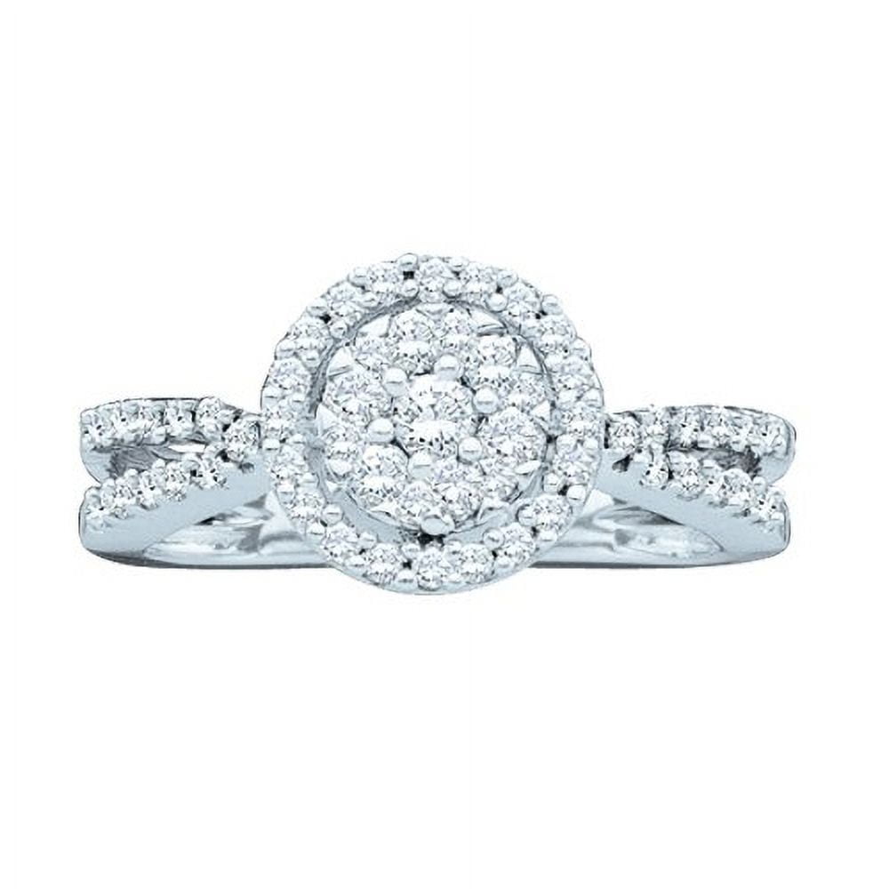 1/2CT-DIA FLOWER RING - Walmart.com