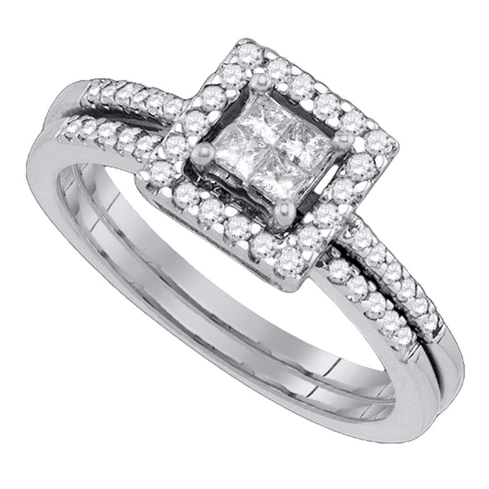 1/2CT-DIA INVISIBLE BRIDAL SET - Walmart.com