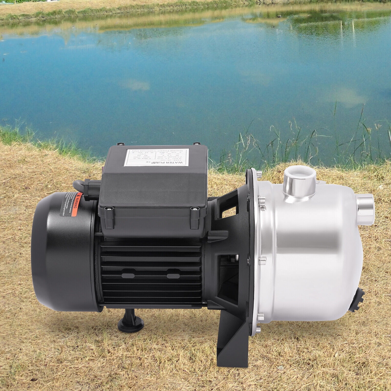 1.2HP 110V Floor Standing Shallow Well Jet Pump, Lawn Irrigation Pump ...
