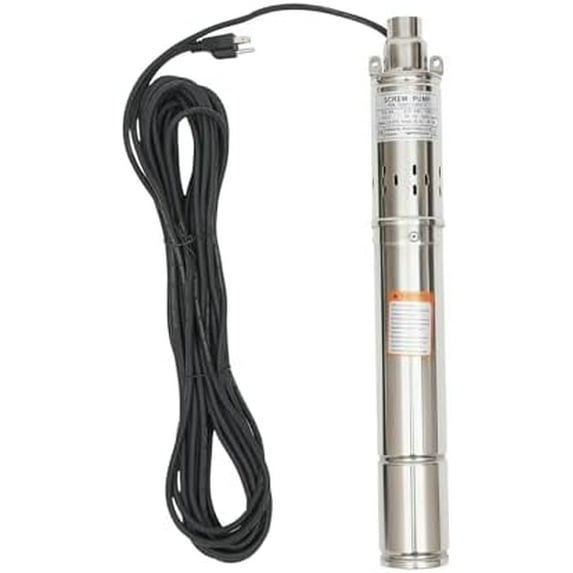 1/2HP 3 Inch Deep Well Submersible Pump Stainless Steel Deep Well Water ...