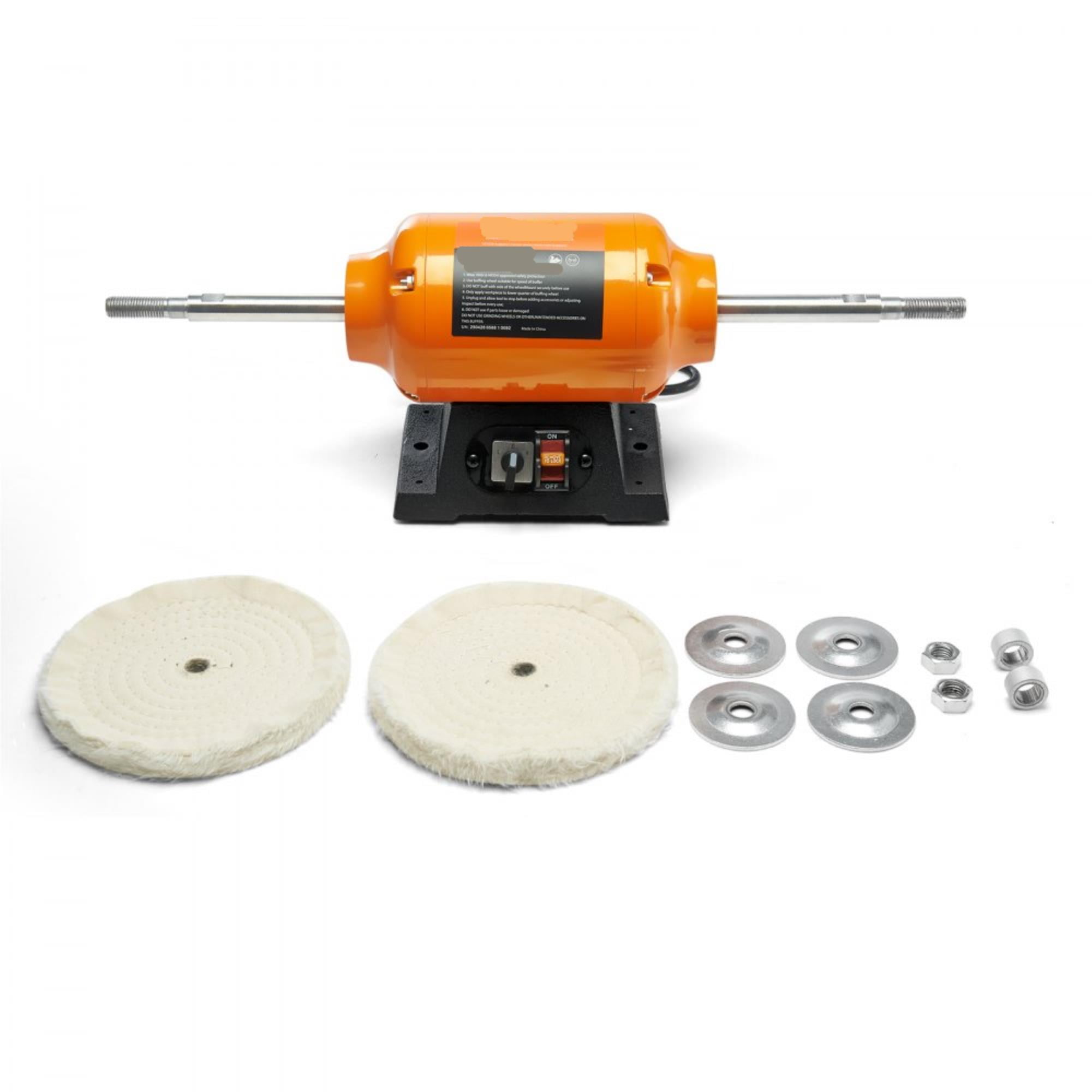 1/2HP Bench Buffer Polisher, 8-inch Bench Polishing Buffing Machine ...