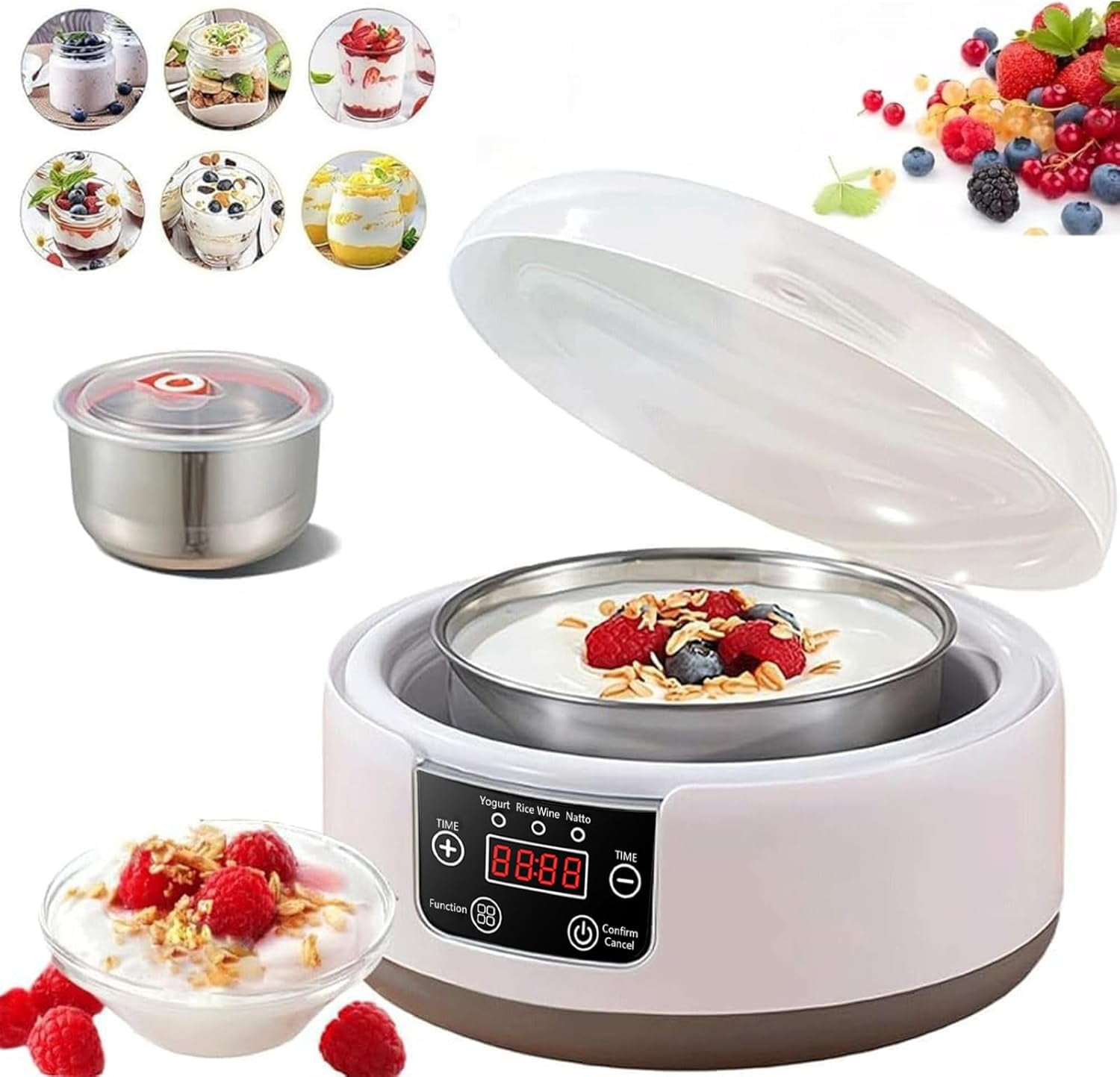 1.2L Automatic Yogurt Maker with Constant Temperature Control Low Noise ...