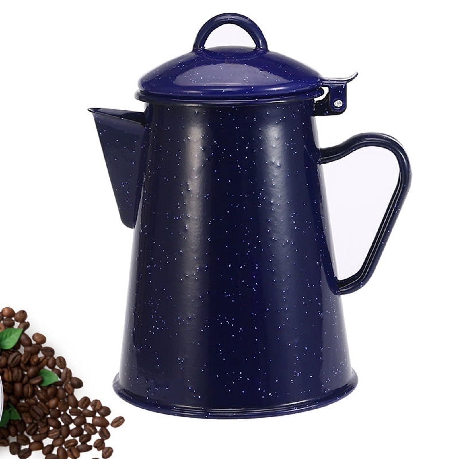 1.2L Enamel Coffee Pot Hand Tea Water Kettle Teapot Decor Starry Teapot Cafe Tools DSV - Walmart.com