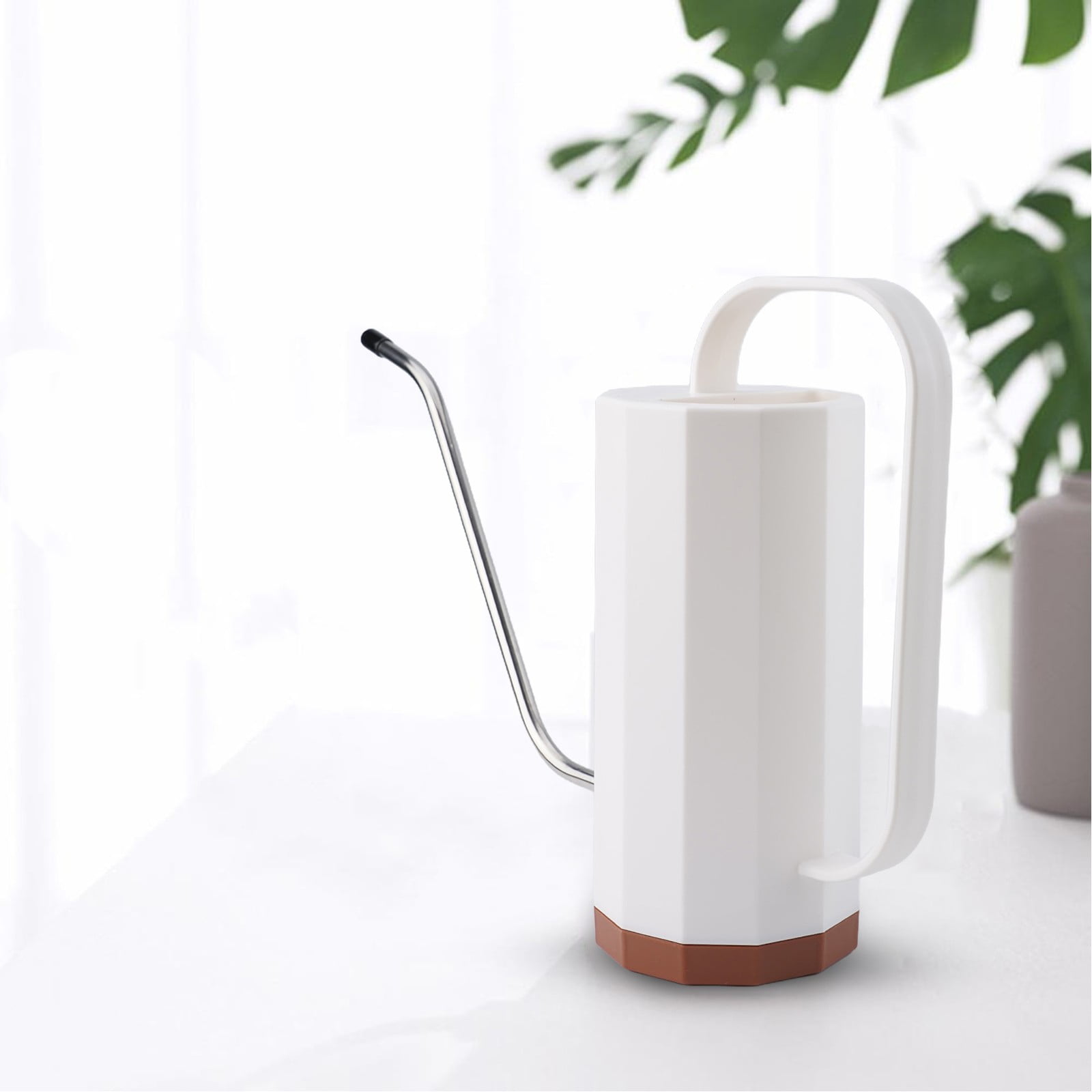 1.2L Long Spout Watering Can Garden Flower Plant Sprinkler Kettle ...
