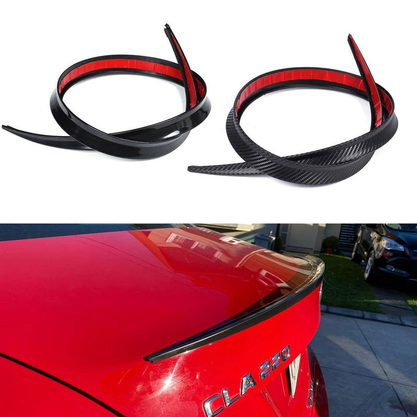 1.2M Universal Roof Spoiler Carbon Fiber Tail Wing Spoiler Rear Trunk ...
