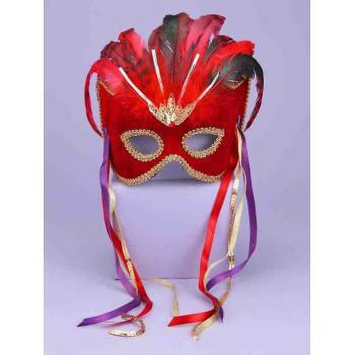 1/2MASK-KARNEVAL-RED-FEMALE - Walmart.com