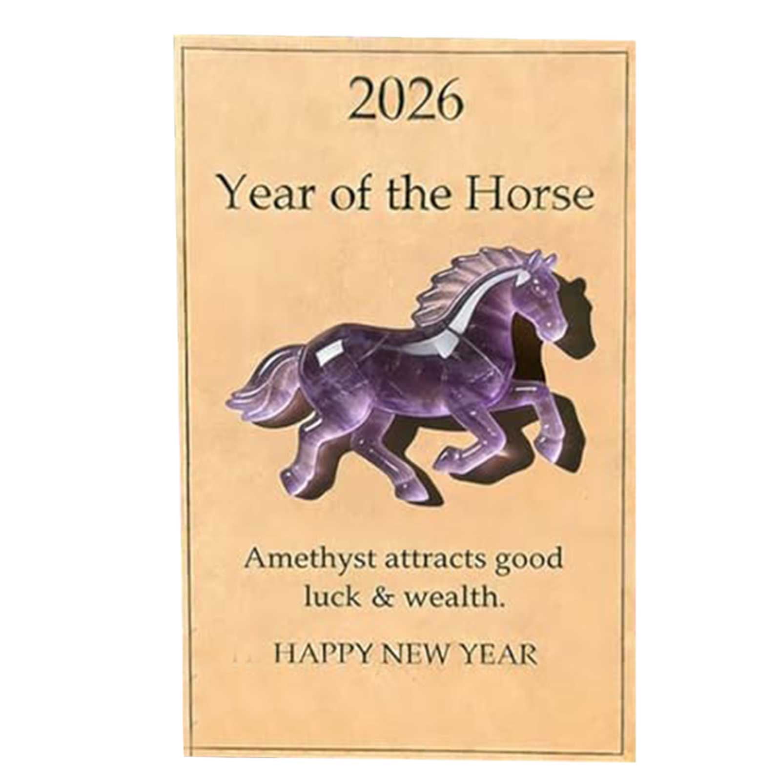 1/2PCS 2026 Horse, Strength & Beginnings, Horse Figurine, Elegant Clear ...