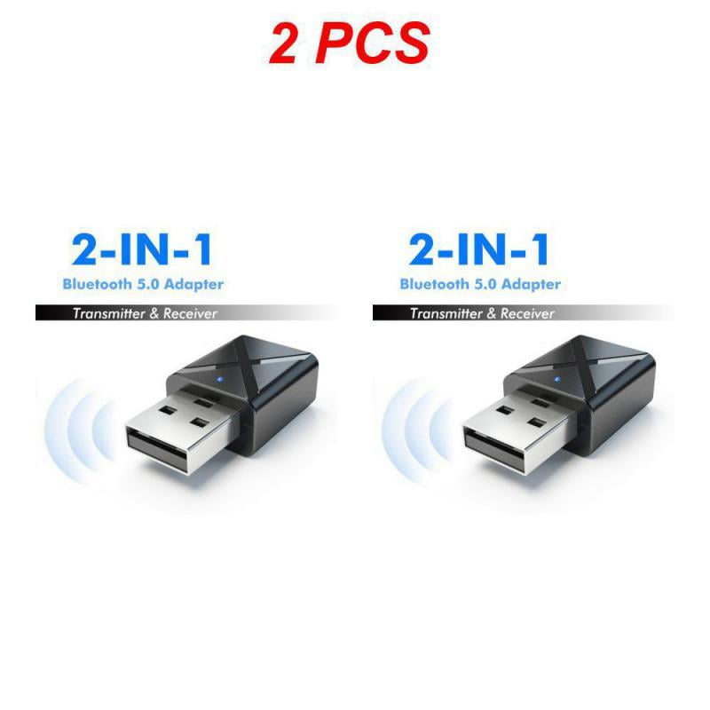 1/2PCS 5.0 Bluetooth Audio Receiver Transmitter Mini 3.5mm AUX Jack ...