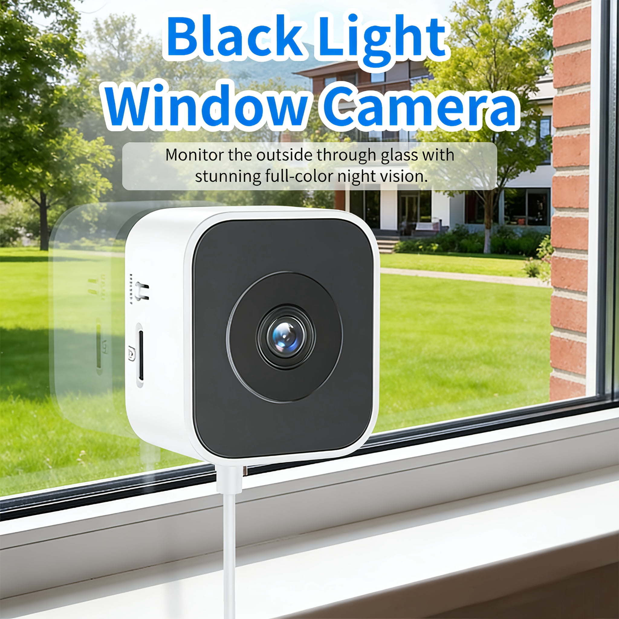 1/2PCS 6MP window camera for indoor use. Supports 2.4G/5G WiFi, AI full ...