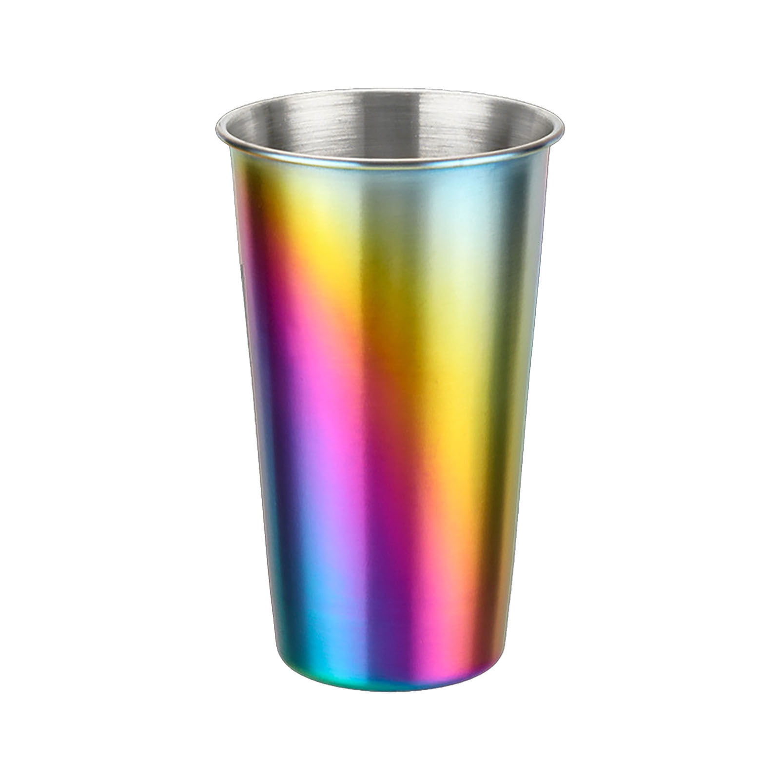 1/2PCS Color Stainless Steel Cups,Drinking Glasses for Indoor Outdoor ...