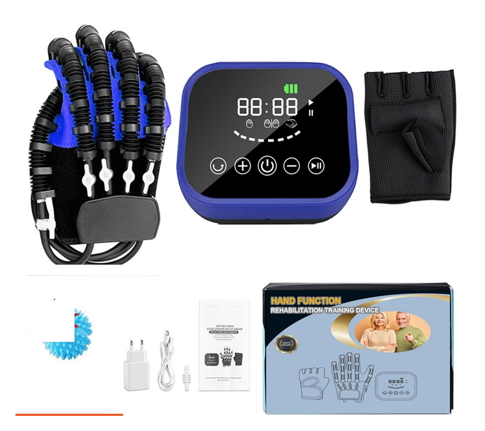 1-2PCS Electric Stroke Hemiplegia Rehabilitation Robot Gloves Hand ...