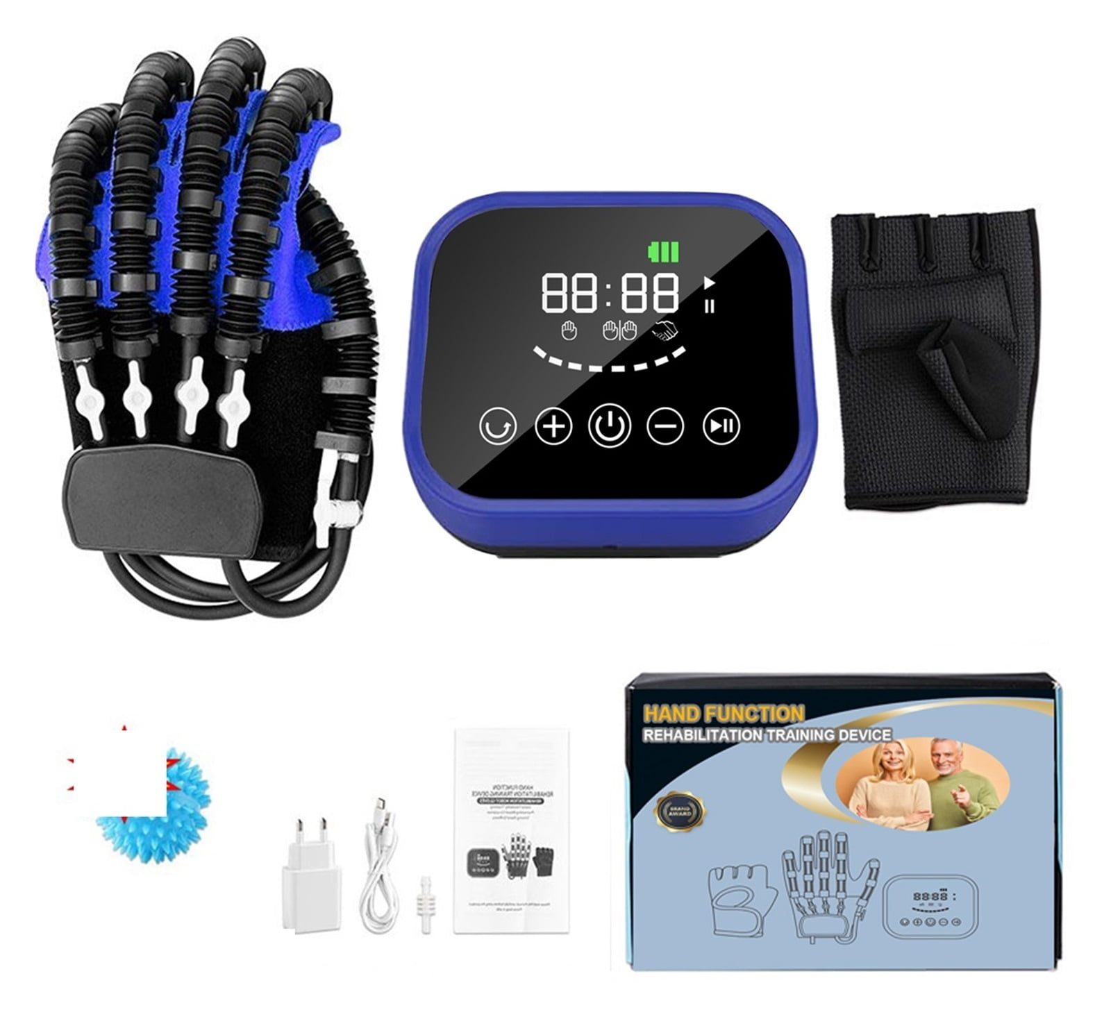 1-2PCS Electric Stroke Hemiplegia Rehabilitation Robot Gloves Hand ...