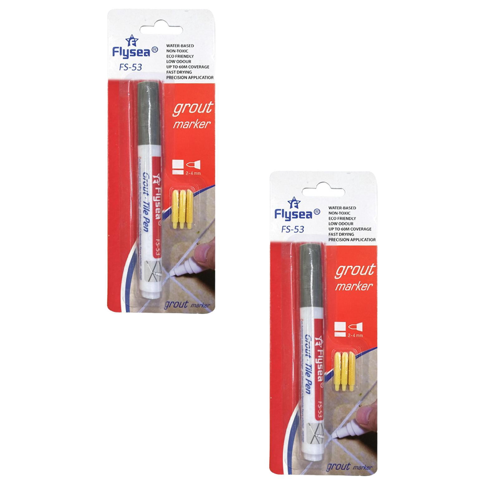 1/2PCS Grout Pen Tile Paint Marker, Grout Filler Penfea Tile Colorant ...