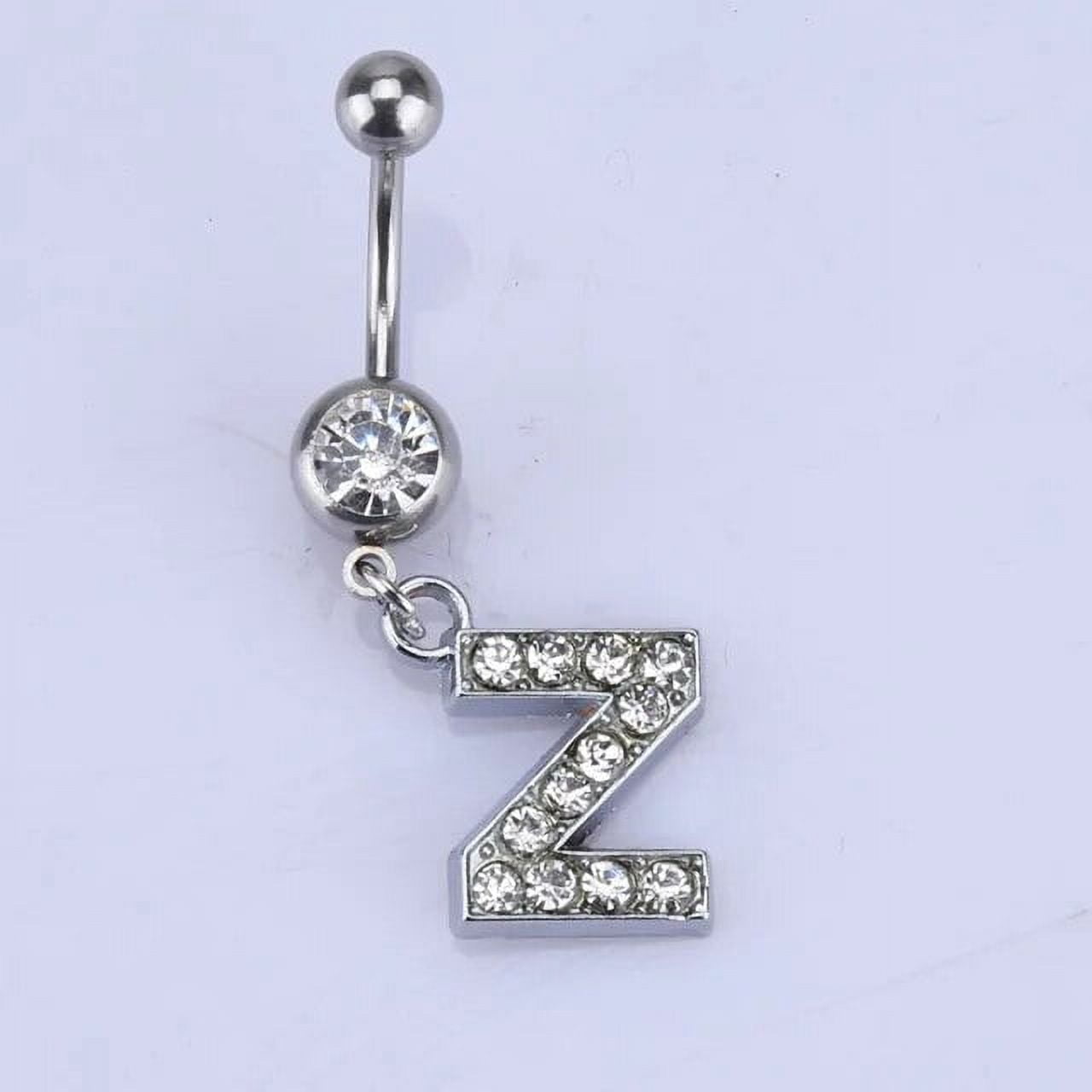 1/2PCS Letter Belly Button Rings Navel Piercing Nombril Ear Piercings ...