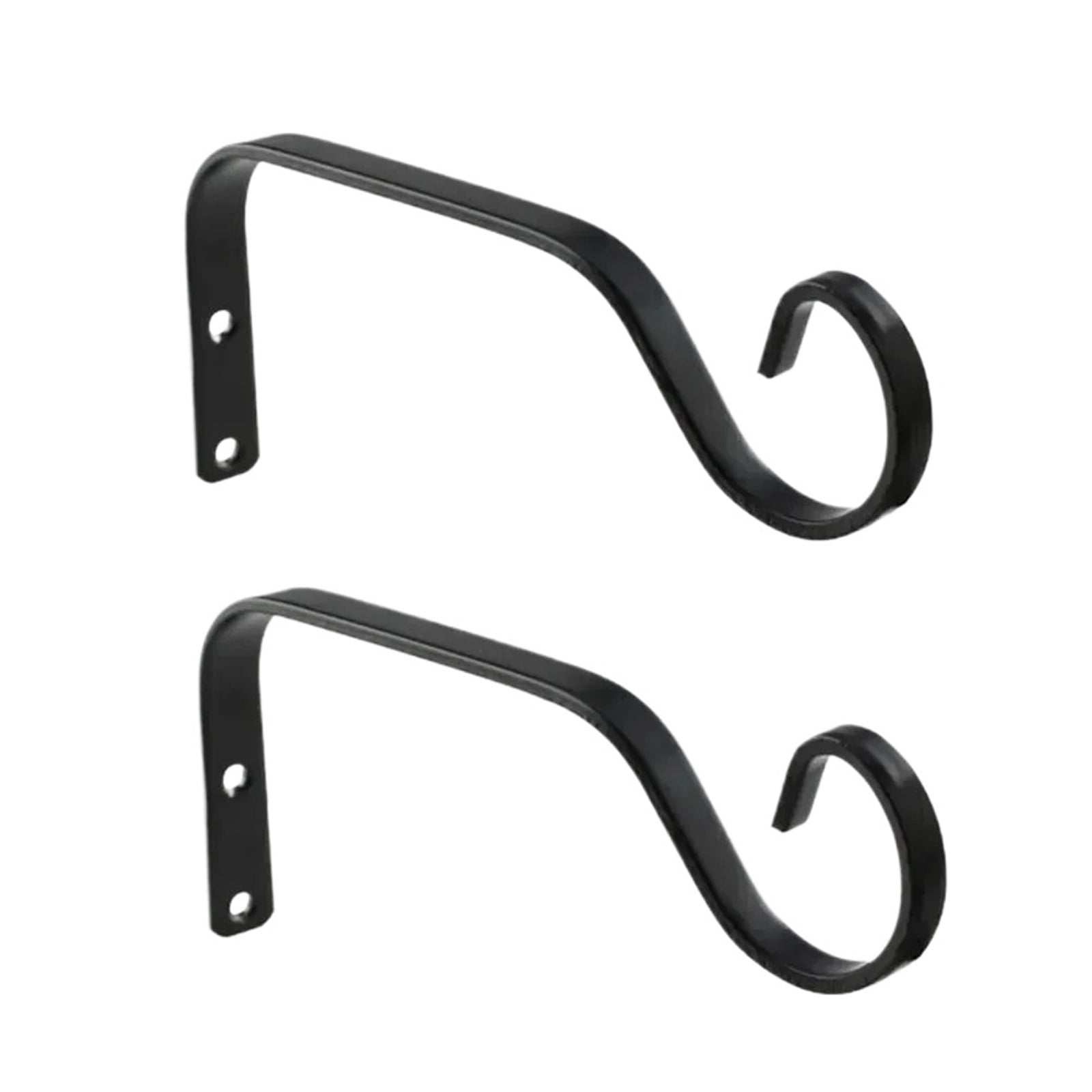 1/2PCS Metal Hanging Basket Brackets Garden Plant Hanger Hook Wall Decor Heavy Duty Iron S-shape ...