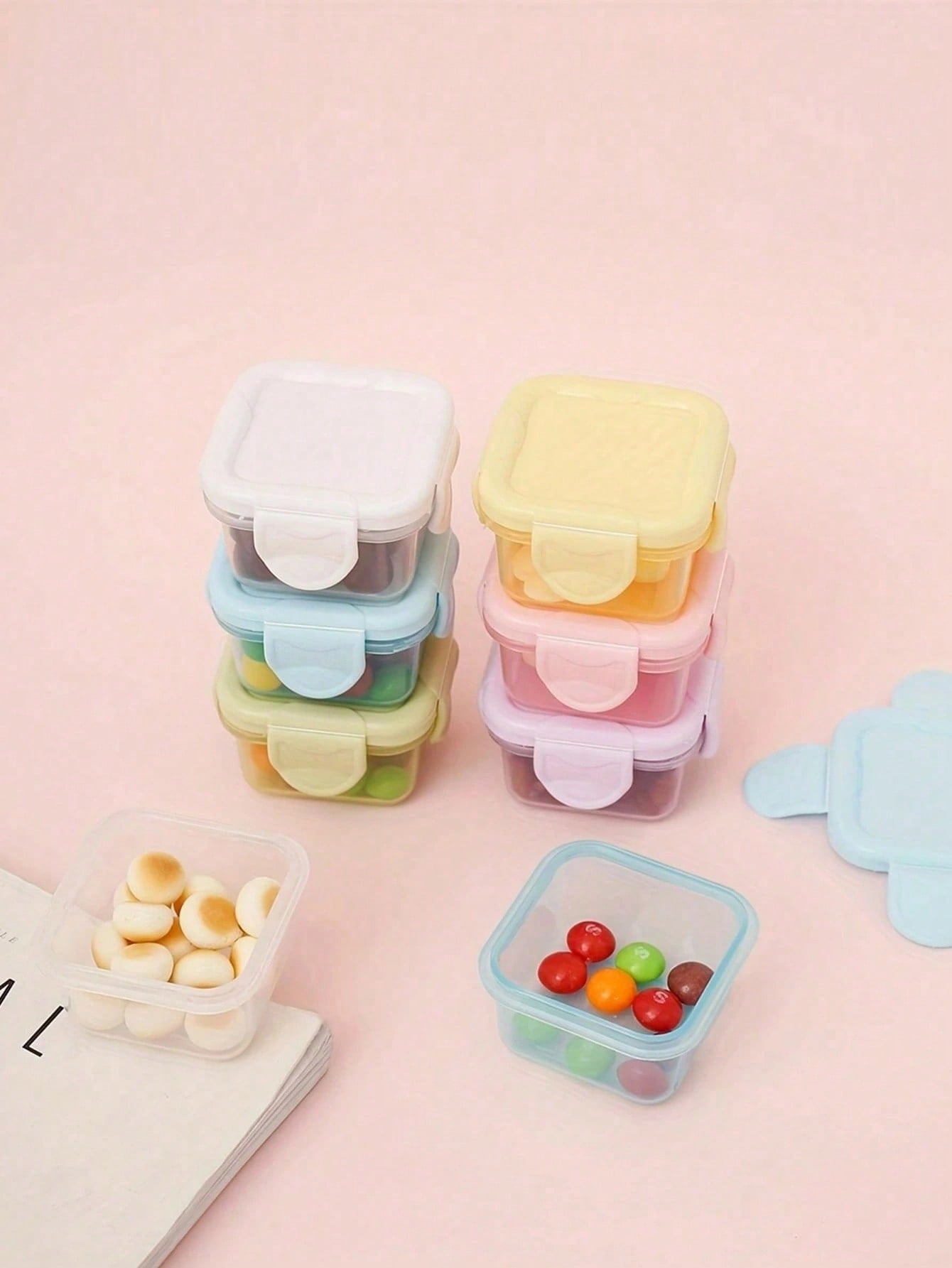 1/2PCS Mini Food Storage Box, Mini Transparent Container, Sealed Box ...