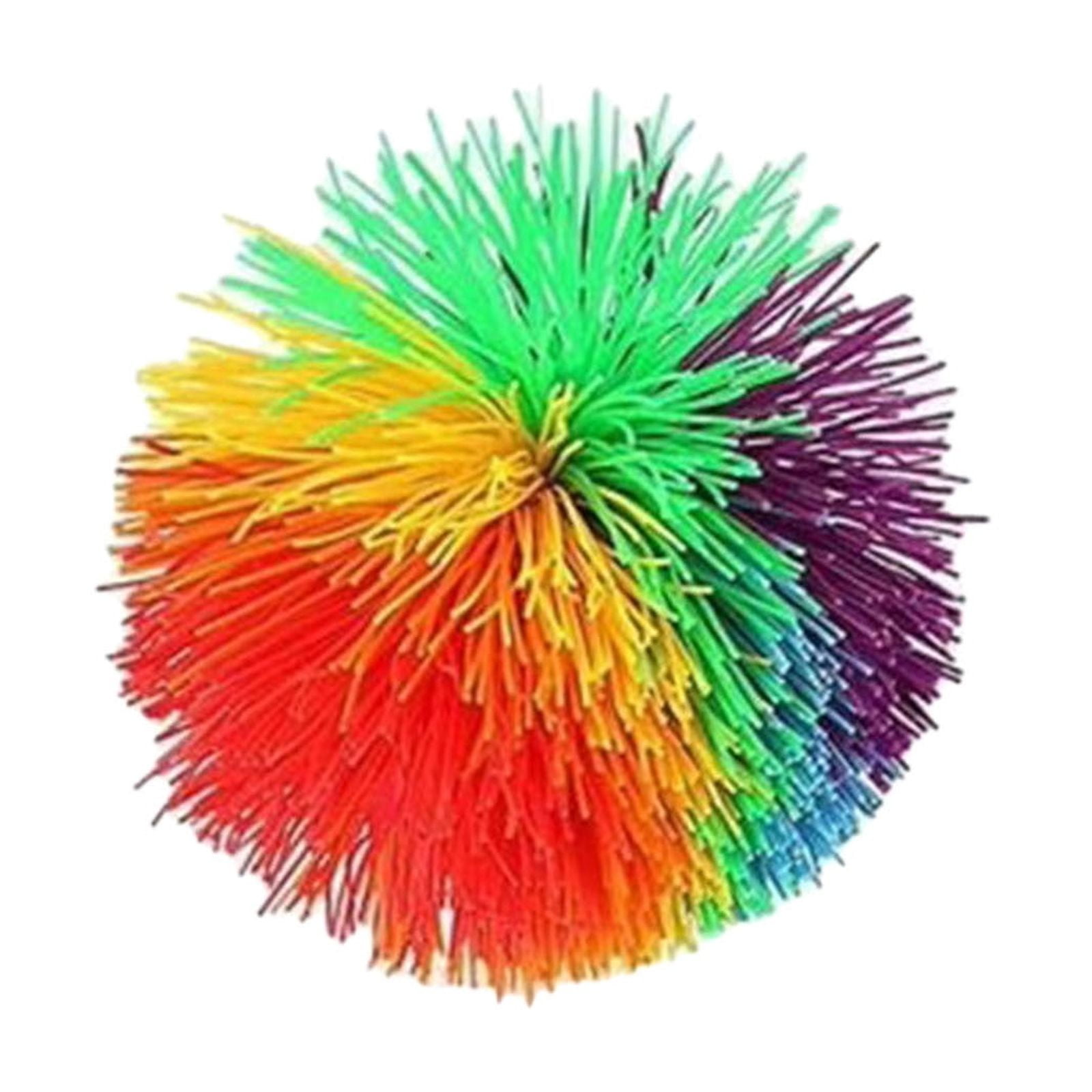 1/2PCS Rainbow Elastic Toy,Silicone Stretchy Toy,Large Rainbow Stringy ...