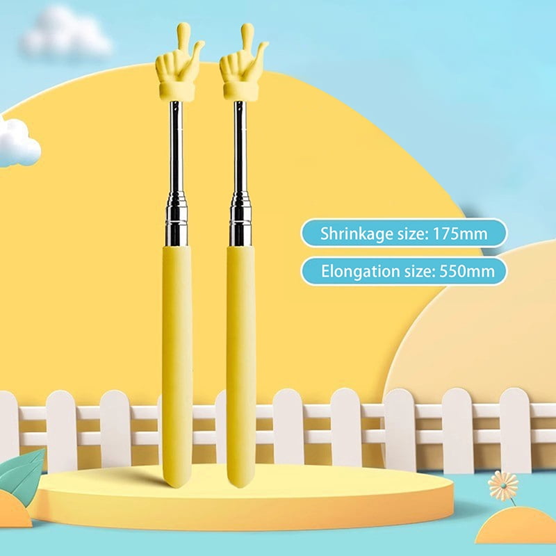 1/2PCS Retractable Stainless Steel Telescopic Rod Teacher Finger ...