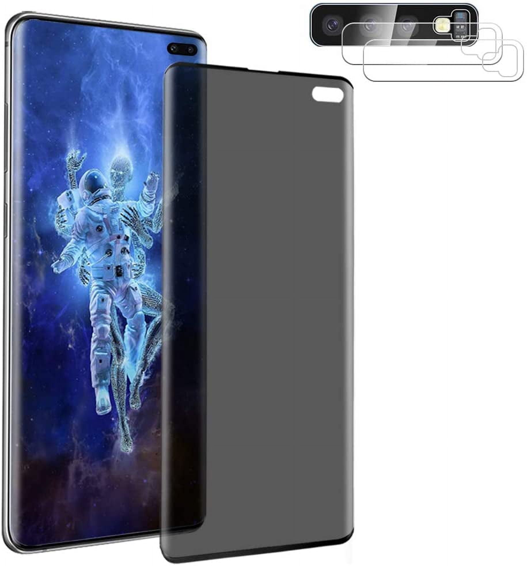 (1+2Pack) Galaxy S10 Plus Screen Protector Tempered Glass, with 2 Pack ...