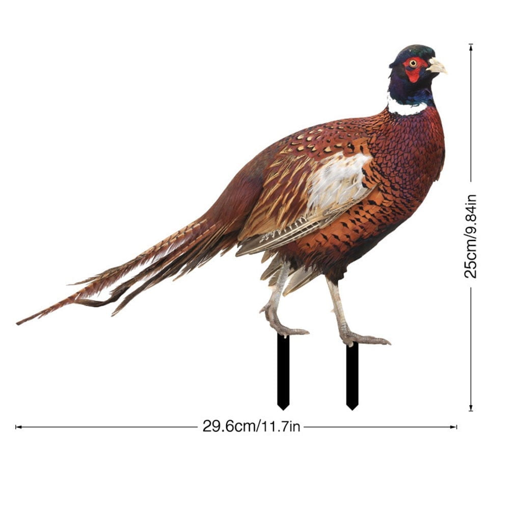 1/2Pc Pheasant Garden Decorations Pheasants Stake Lawn Courtyard Statue ...