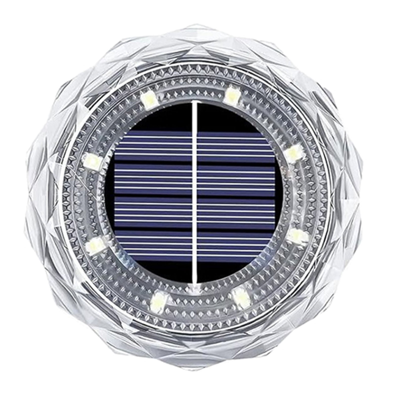 1-2Pcs 2.5x2.7 Inch Solar Ground Light Outdoor Solar Ground Lights ...