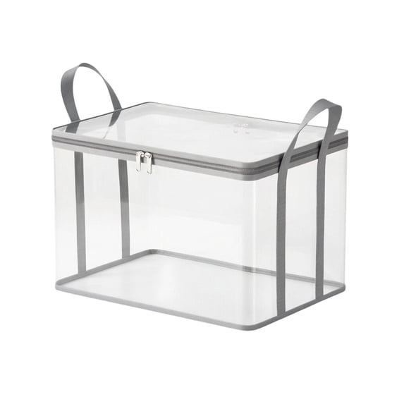 1/2Pcs 9x6.7x9 Inch Clear Book Storage Bin Waterproof Plastic Book Bin ...