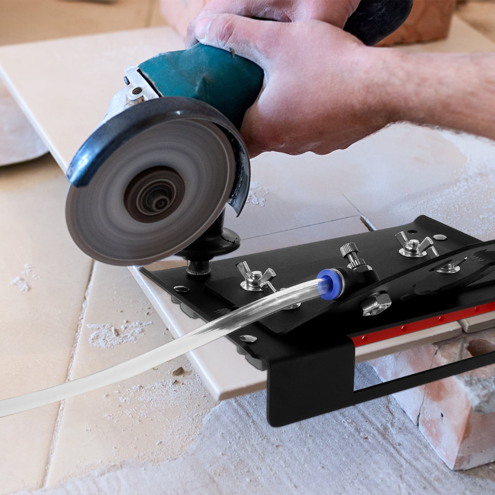 1/2Pcs Angle Grinder Stand Metal Angle Grinder Tile Chamfering Holder ...