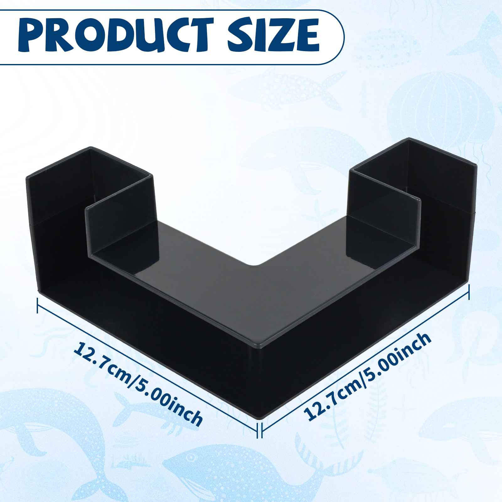 1/2Pcs Aquarium Underground Tunnel L-Shape Hiding Viewing Tunnel Fish ...