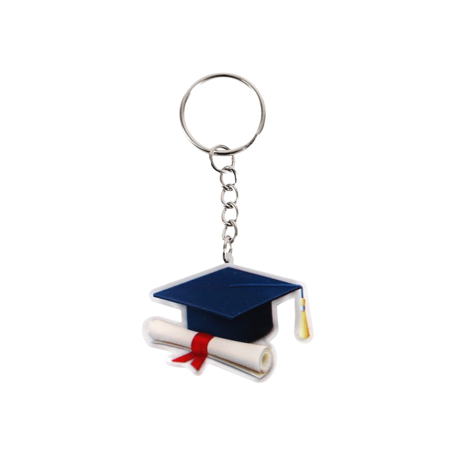 1-2Pcs Class of 2026 Graduation Acrylic Grad Cap Keychains,Grad ...