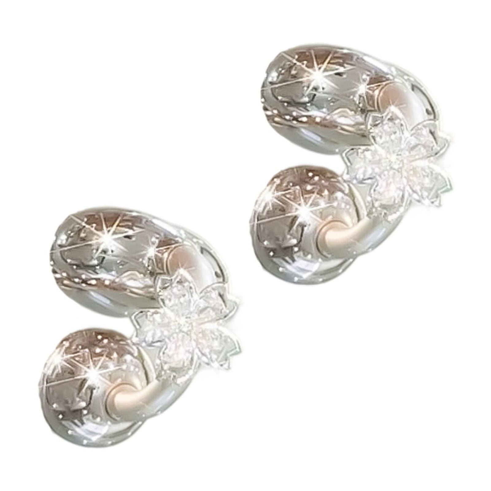 1/2Pcs Crystal Decor For Clip Earbuds Open Ear Decorative Earphone ...