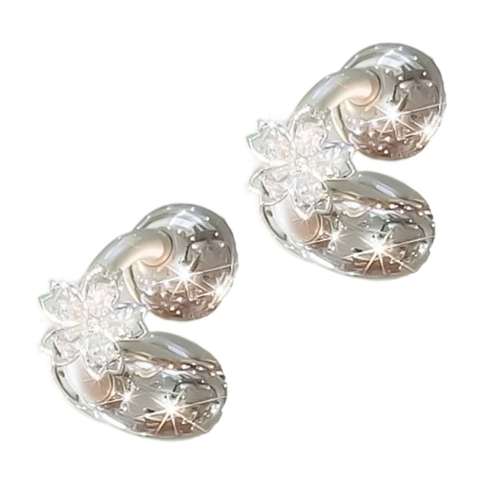 1/2Pcs Crystal Earphone Clip Open Ear Decorative Clip Earbuds Earphone ...