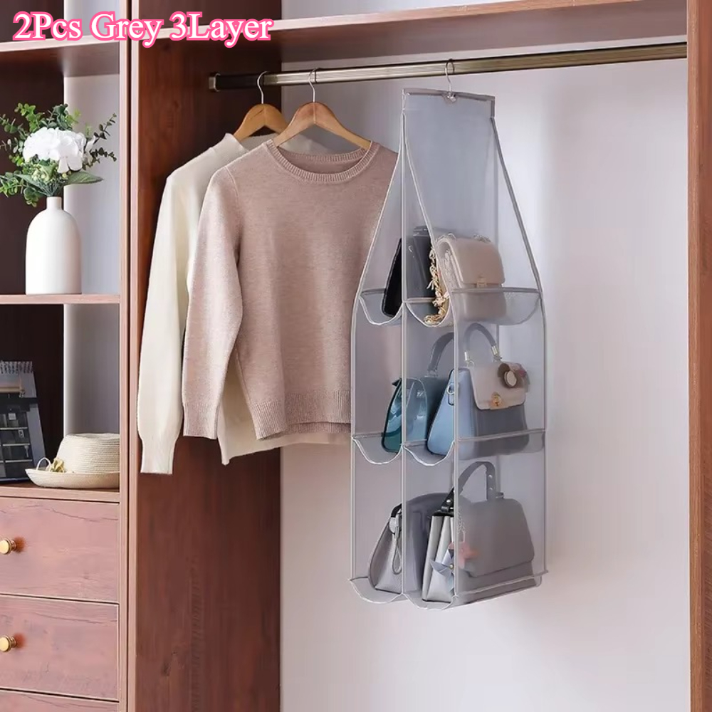 1/2Pcs Hanging Type Tote Bag Organizer Bags Eco-Friendly Dust-proof ...