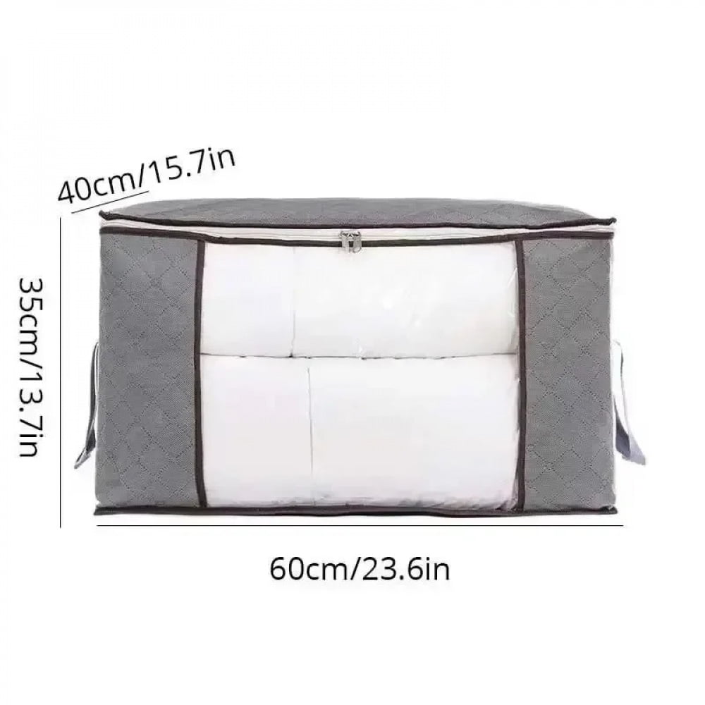 1/2Pcs Non-Woven Fabric Blanket Organizer Quilt Storage Bag Blanket ...