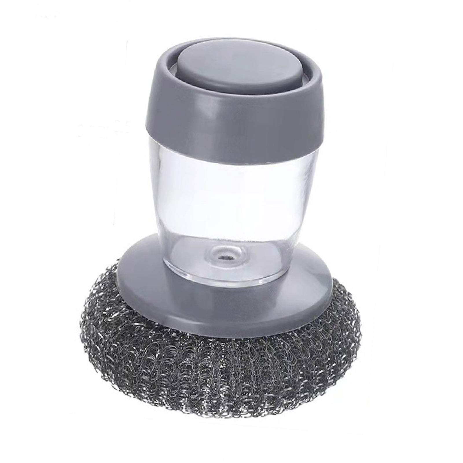 1/2Pcs Single Press Soap Release Scouring Pad Comfort Grips Scrubber ...