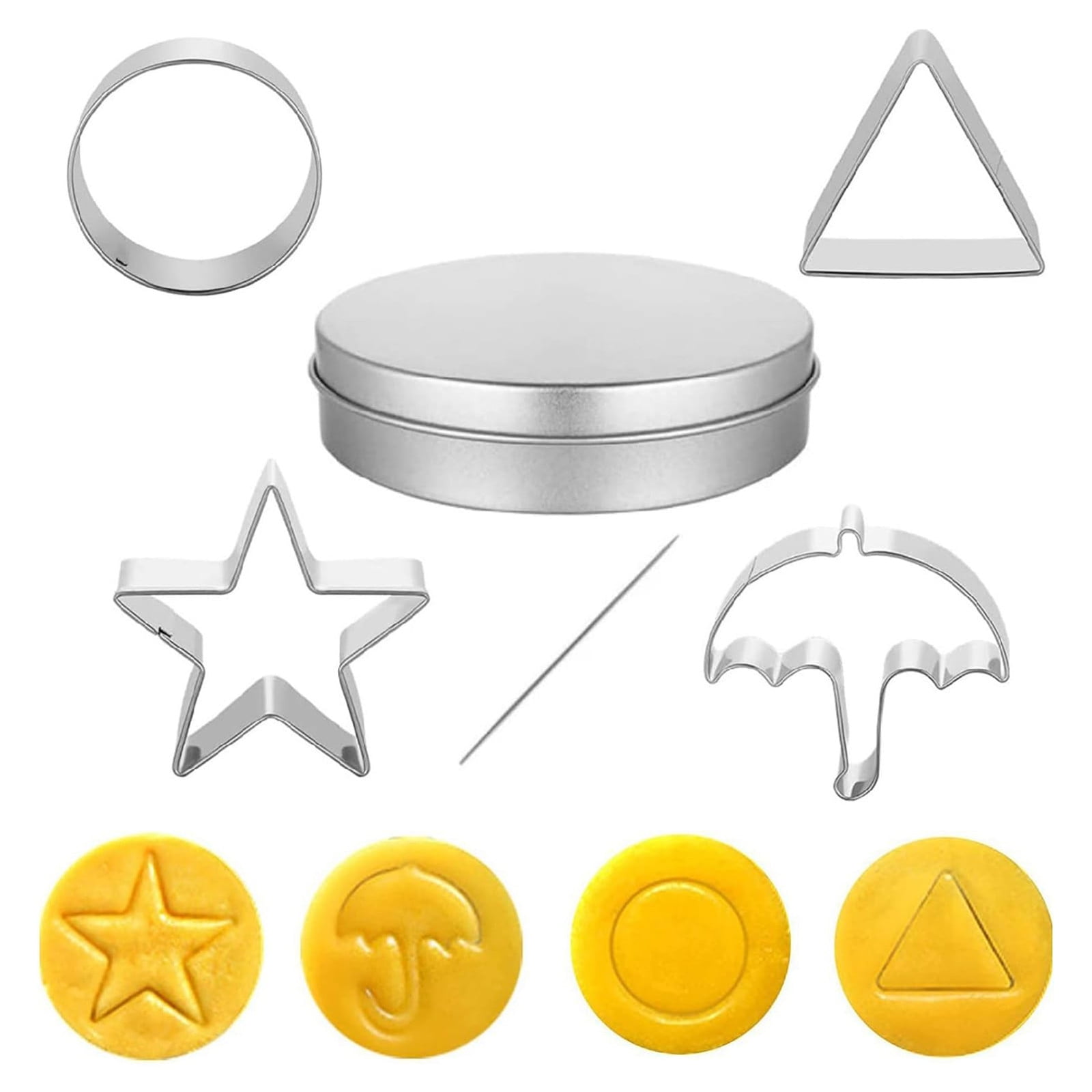 1/2Set Korean Candy Making Game Kit, Stainless Steel Cookie Cutters ...