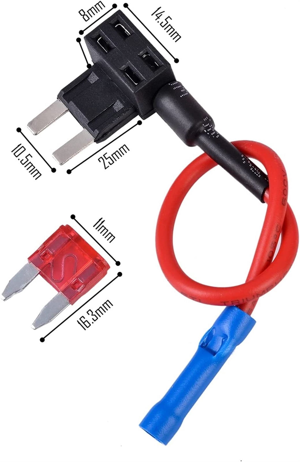 1 2V Mini Small Medium Size Car Backup Holder Add-A Circuit TAP Adapter ...