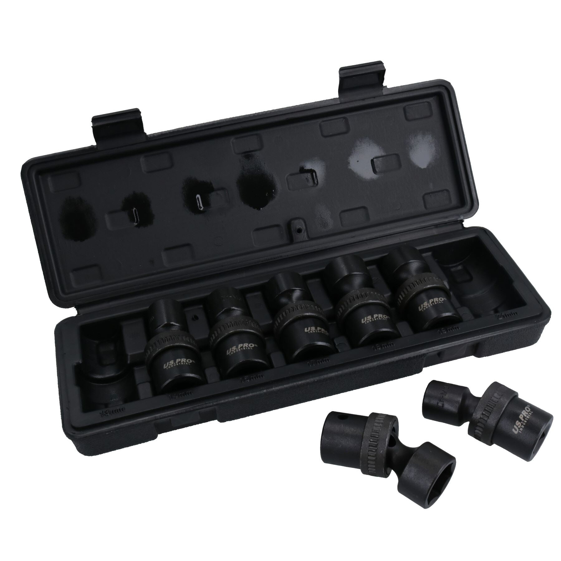 1/2in Drive Swivel Wobble Metric Shallow Impact Sockets 13 – 21mm 7pc 6 ...