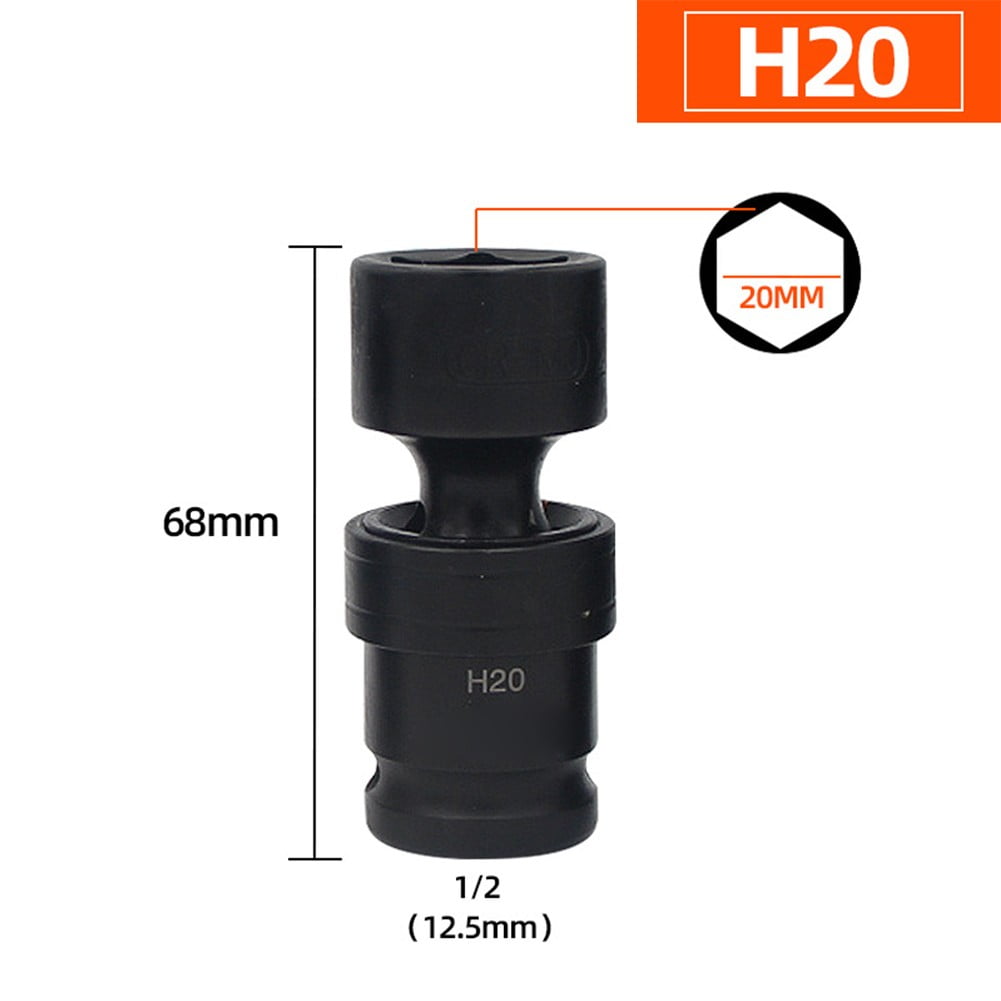 1/2inch Joint Hex Socket Electric Wrench Adapter Pneumatic Air 12-24mm ...