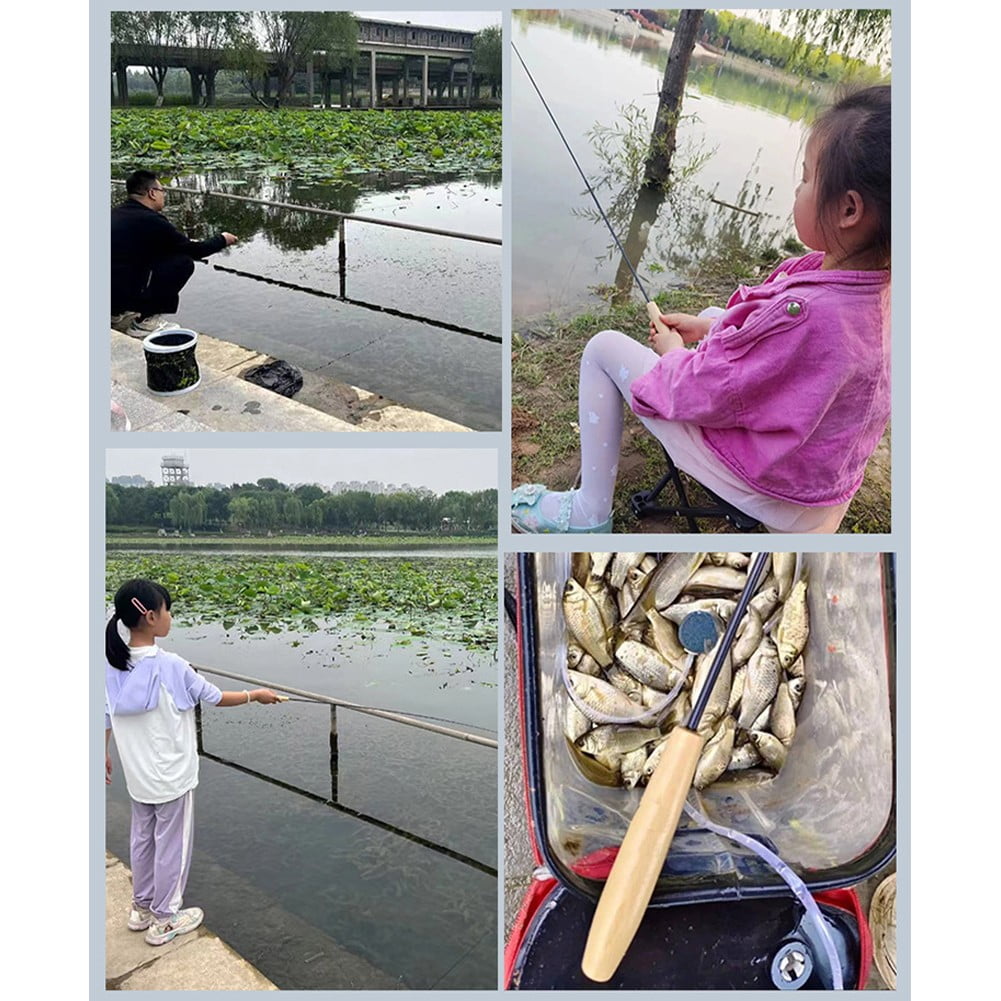 1.2m-2.1m Telescopic Shrimp Rod Ultras Light Short Section Children's ...