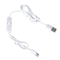 1.2m/3.9ft USB to Type C Power Cable Extension Wire Line with Switching ...