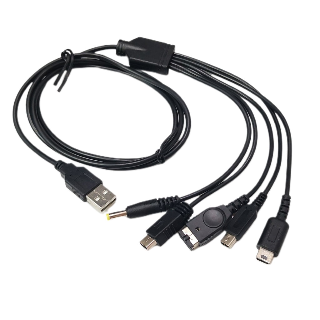 1.2m/4ft 5 in 1 USB Charger Cable Multi Charging Cord Fast Charge Wire ...