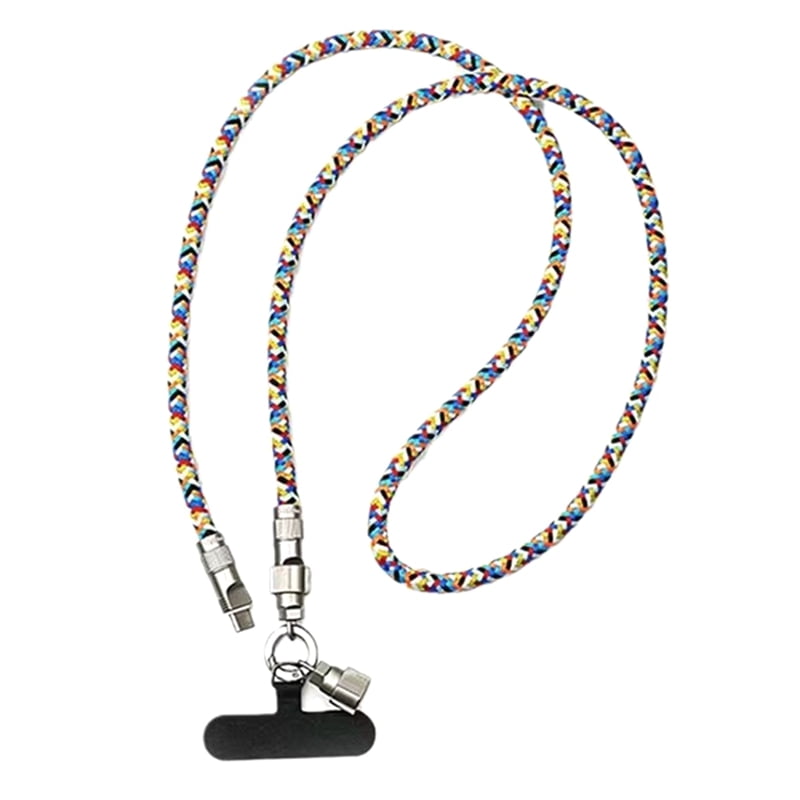 1.2m Phone Lanyard Crossbody Two-in-One Charging Cable Color Braided ...