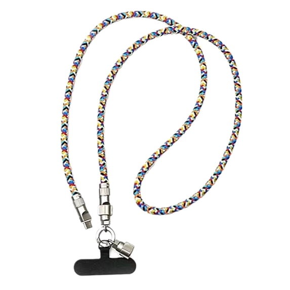 1.2m Phone Lanyard Crossbody Two-in-One Charging Cable Color Braided ...