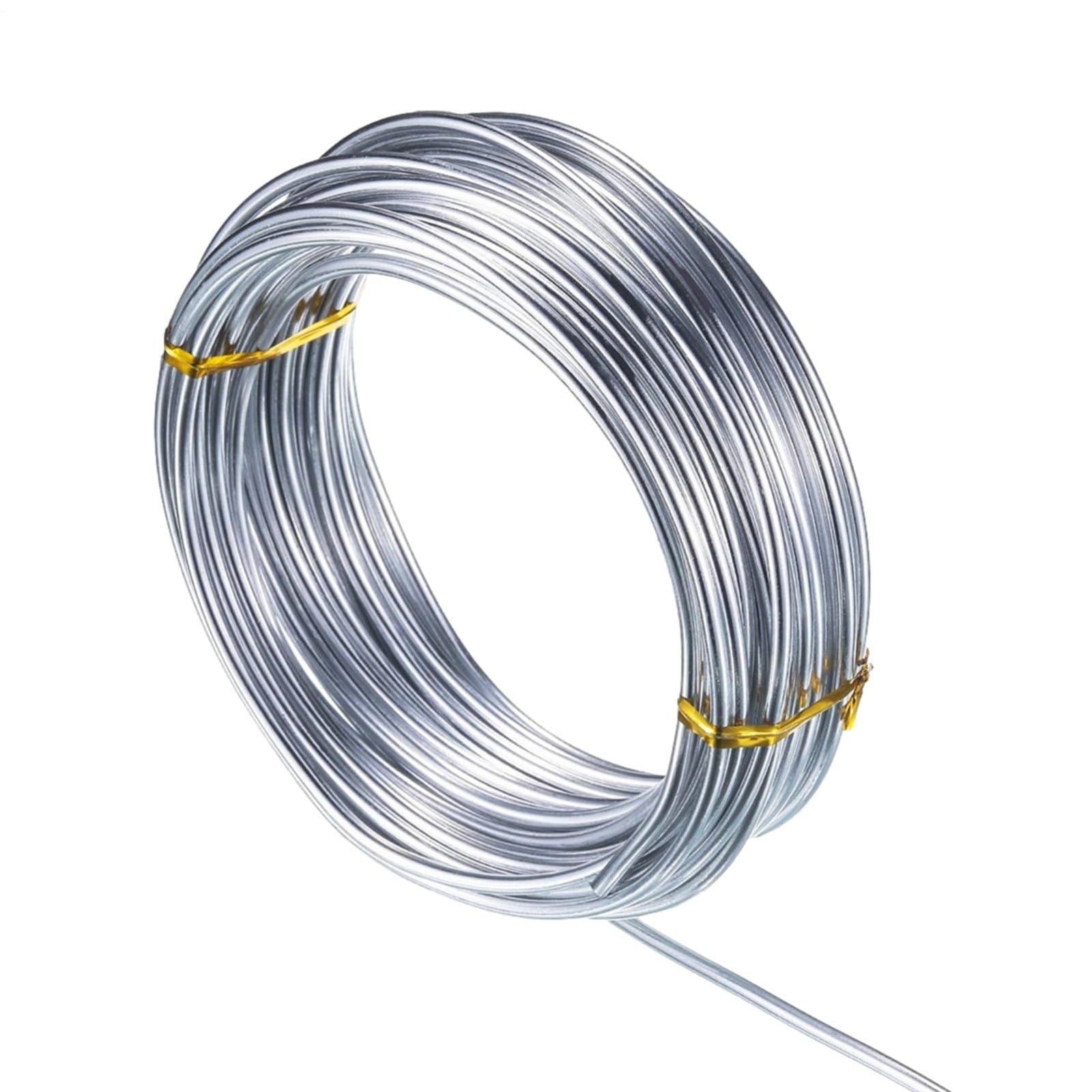 1.2mm Soft Aluminum Wire, 16.4ft Aluminum Craft Wire, Silver Bendable ...