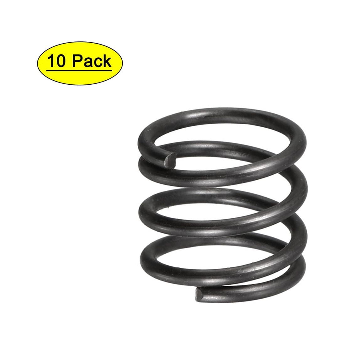 1.2mm Wire Dia 12mm Outer Diameter 10mm Long Compression Springs Black ...