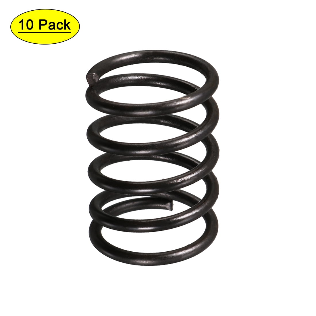 1.2mm Wire Dia 12mm Outer Diameter 15mm Length Compression Spring Black ...